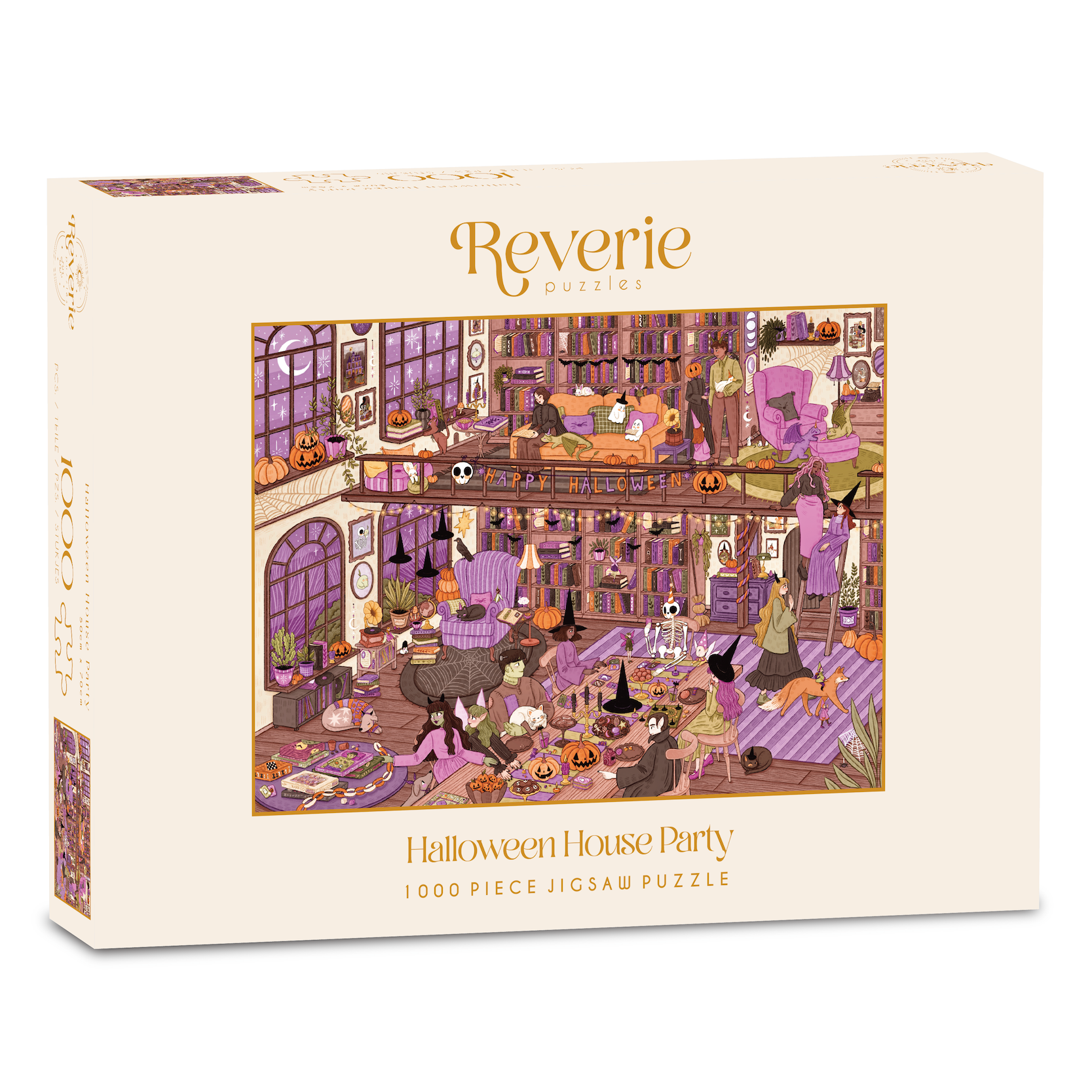 Halloween House Party Jigsaw Puzzle (1000 Pieces) – Reverie Puzzles