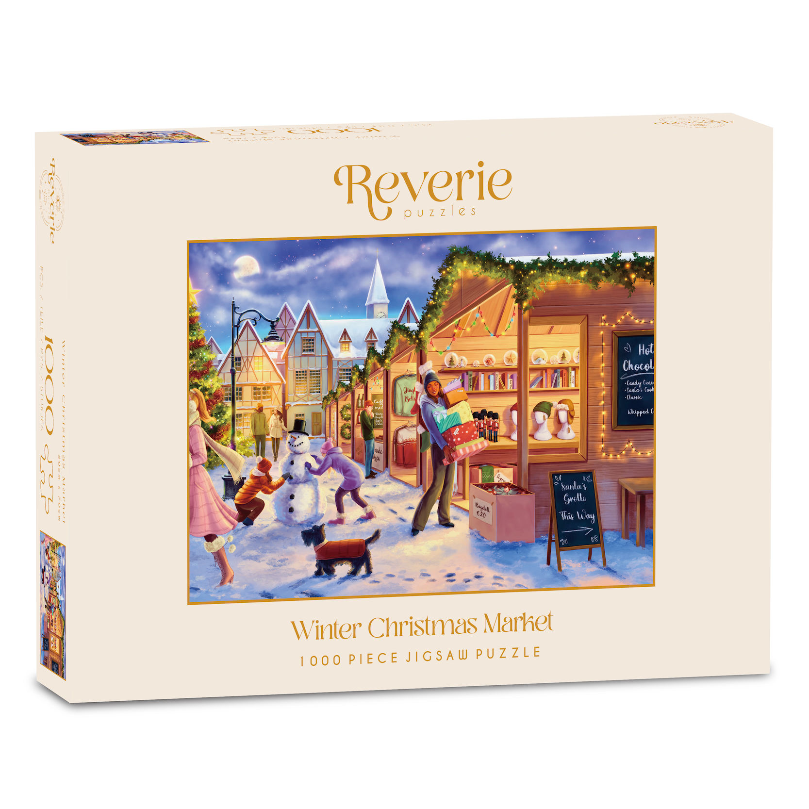 Winter Christmas Market Jigsaw Puzzle (1000 Pieces) – Reverie Puzzles
