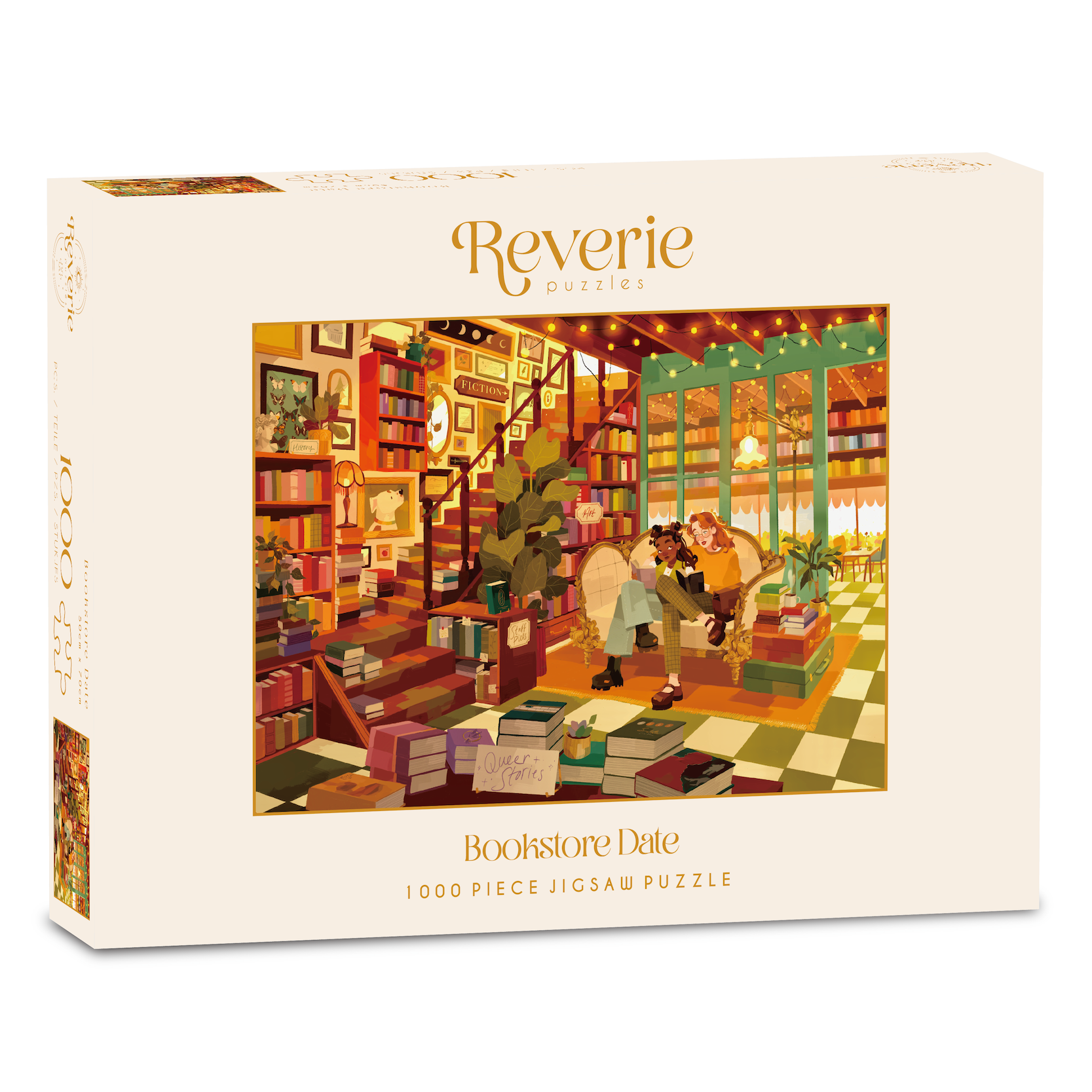 Bookstore Date Jigsaw Puzzle (1000 Pieces) – Reverie Puzzles
