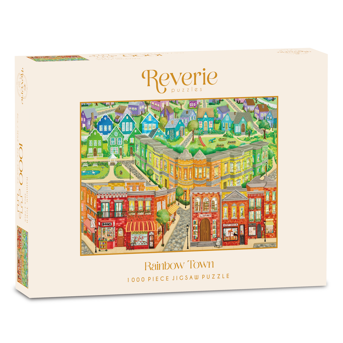 Rainbow Town Jigsaw Puzzle (1000 Pieces) – Reverie Puzzles